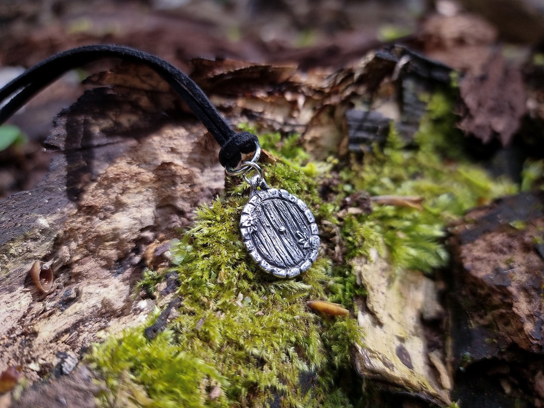 Fine Silver Hobbit Door Pendant - Etsy
