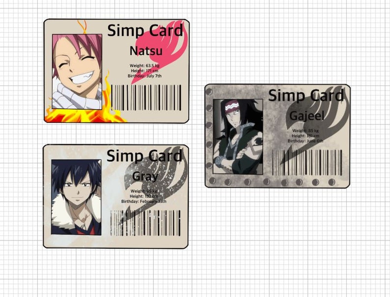 Simp ID Card Stickers - Etsy