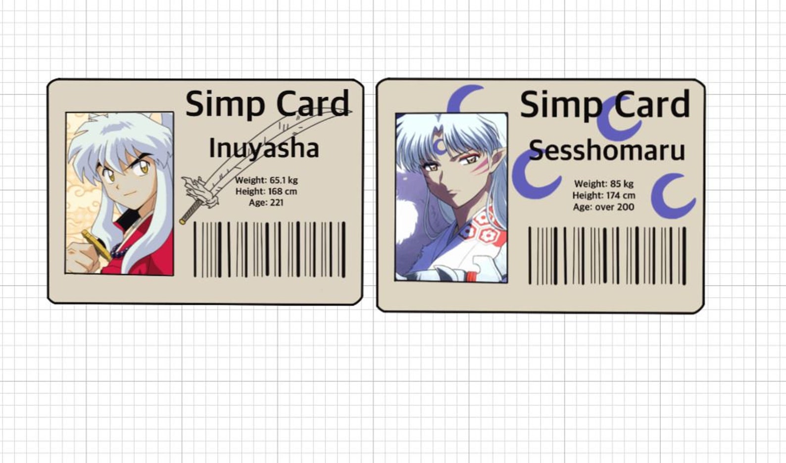 Simp ID Card Stickers - Etsy