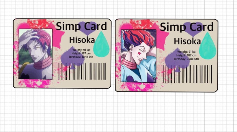 Simp ID Card Stickers - Etsy