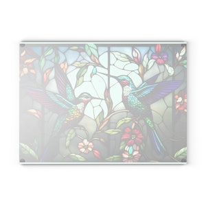 Hummingbird Glass Cutting Board, Colorful Cutting Glass Gift ...