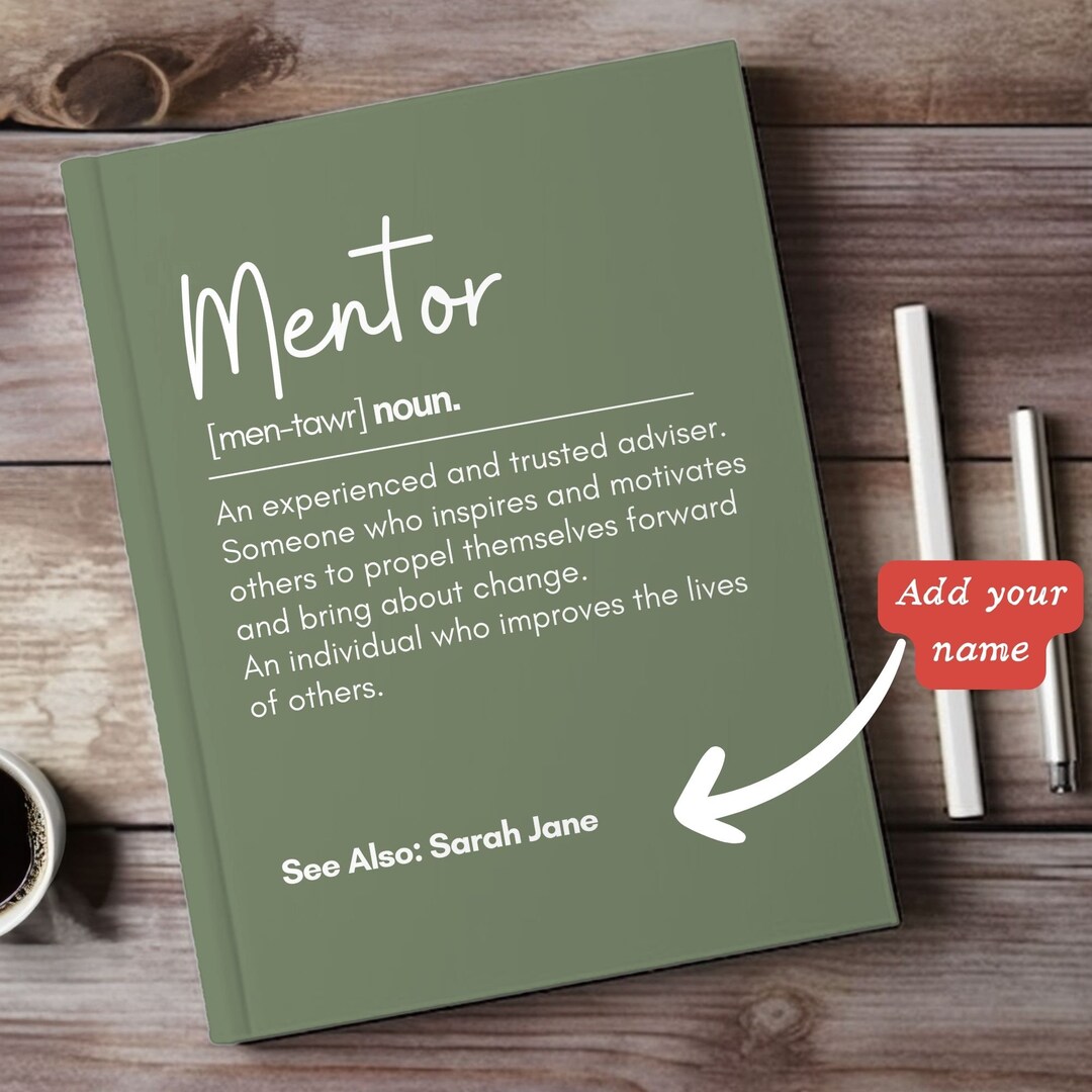 Personalised Journal Gift for Mentor Difference Maker Journal Boss ...