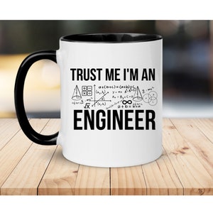 Funny Engineer Mug Gift for Engineer Birthday, Mechanical Engineer Gift ...