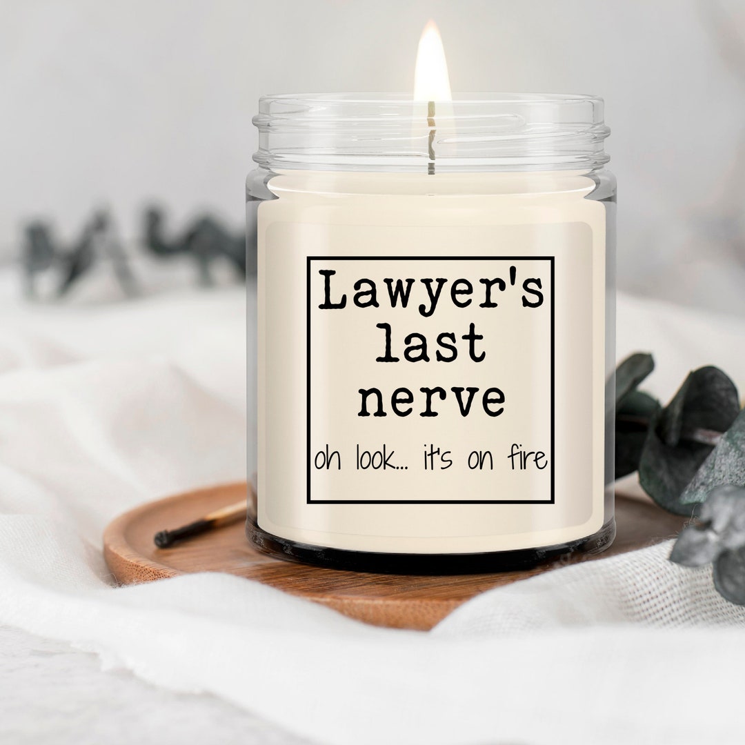 Future Lawyer Graduation Gift Funny Lawyer Candle Soy Candle - Etsy