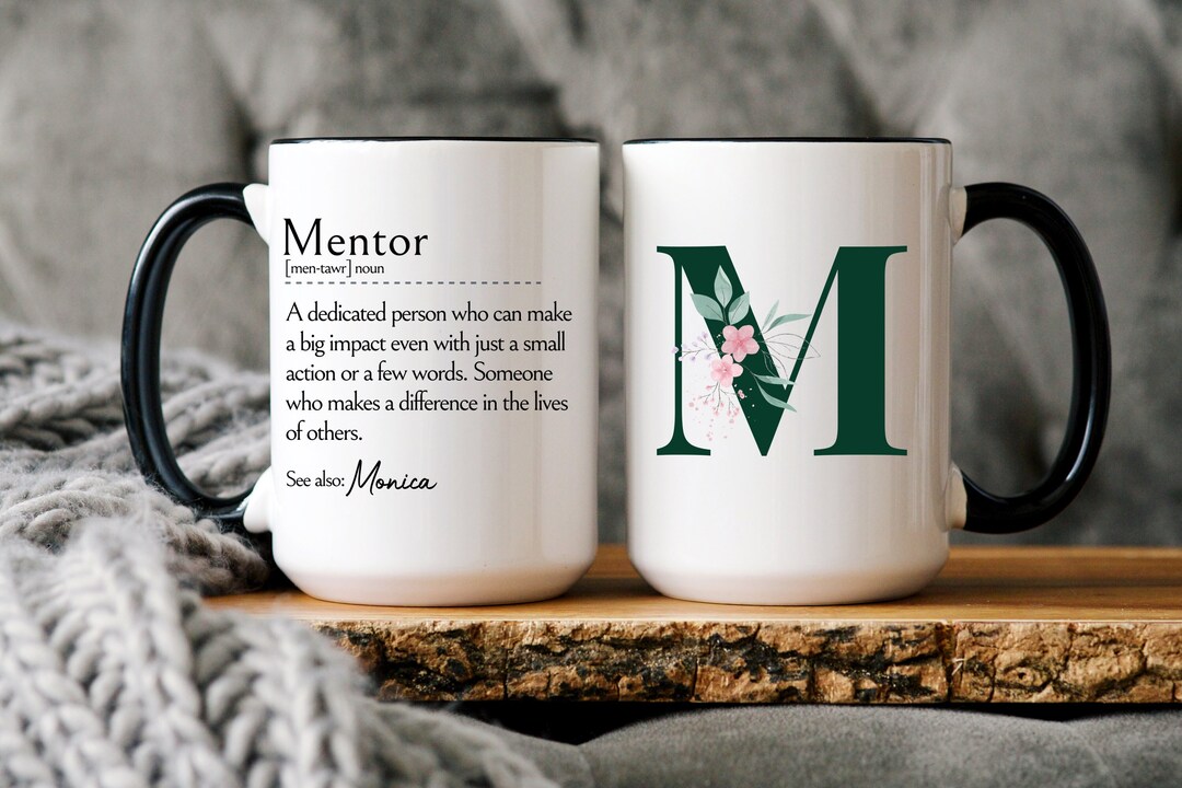 Mentor Gift, Personalized Mentor Coffee Mug, Mentor Definition Cup, Meaningful Gift, Custom Name ...
