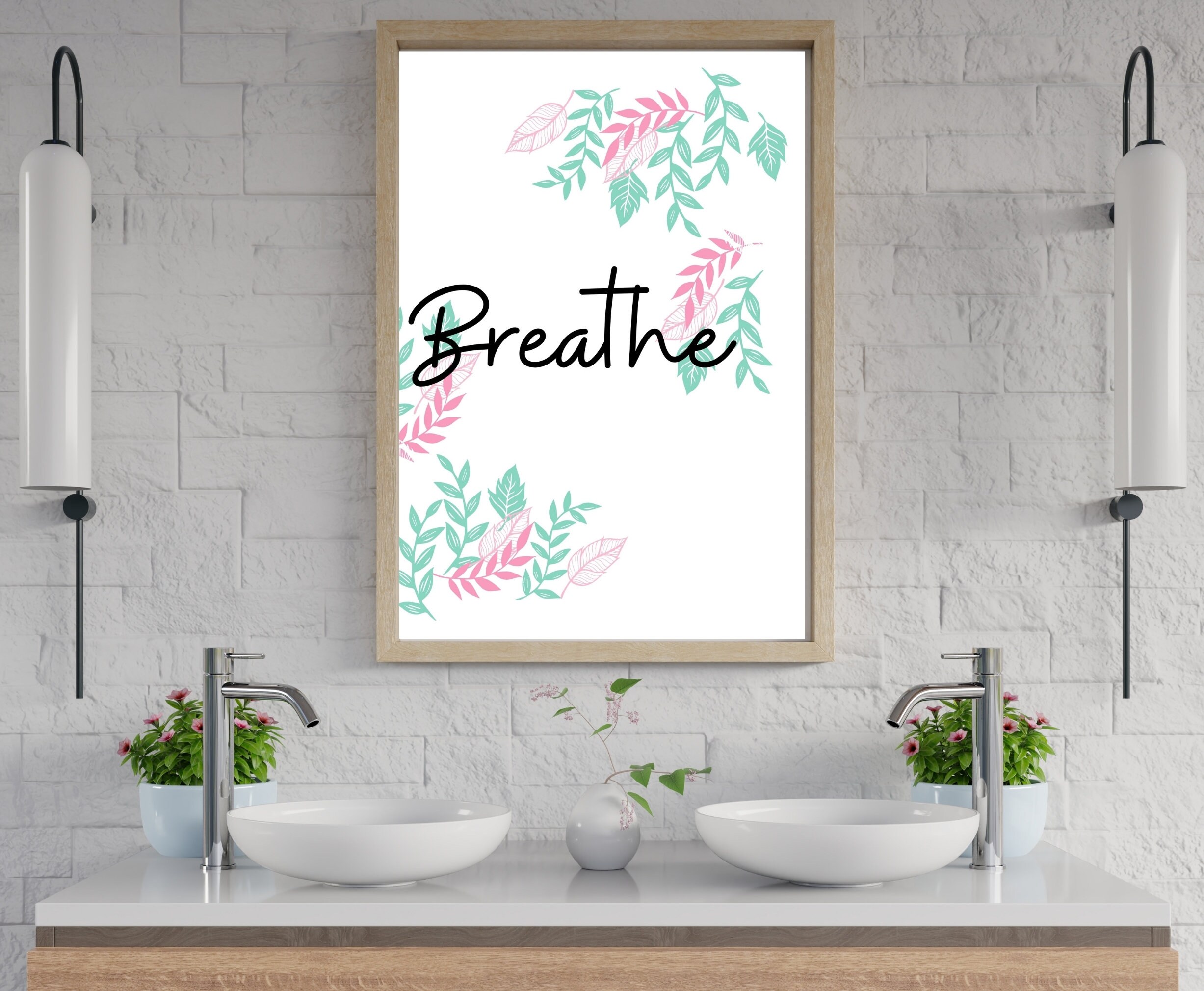 Bathroom Decor Printable Bathroom Wall Decor 4 Bathroom - Etsy