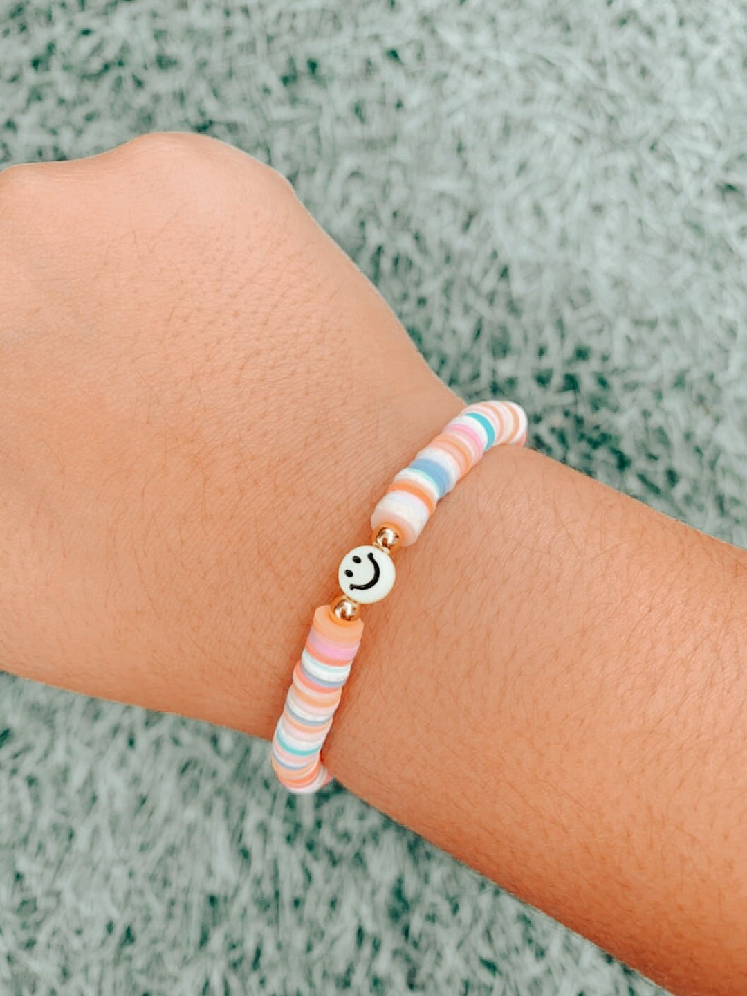 Smiley Confetti Bracelet - Etsy