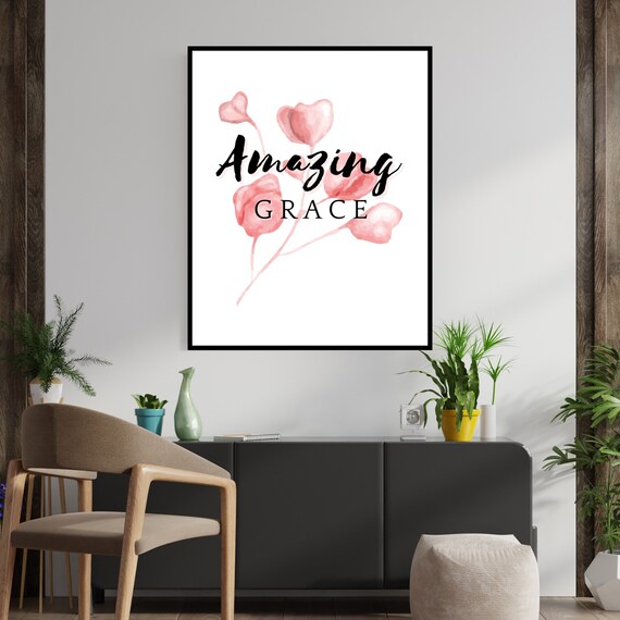 Amazing Grace printable wall art | Etsy