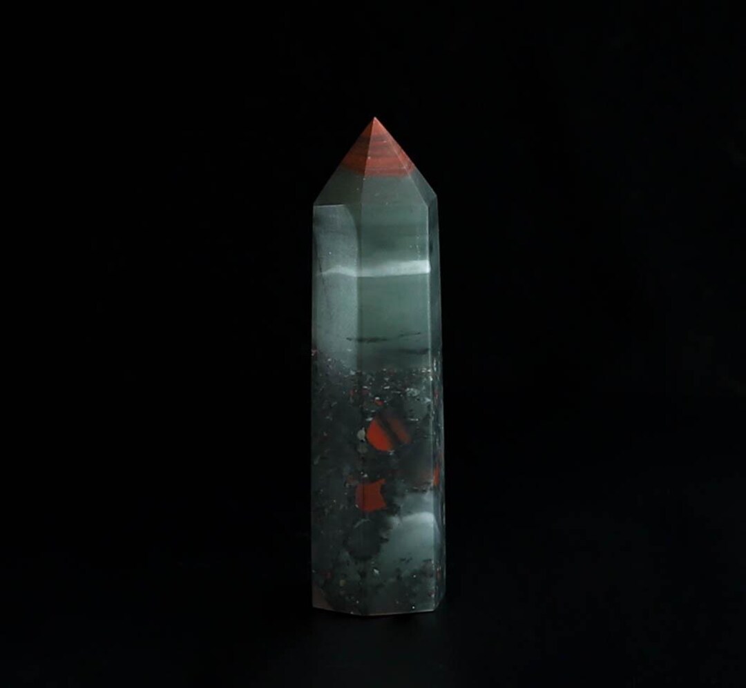 Bloodstone Tower, Crystal Point, Crystal Collection, Crystal Gifts, - Etsy
