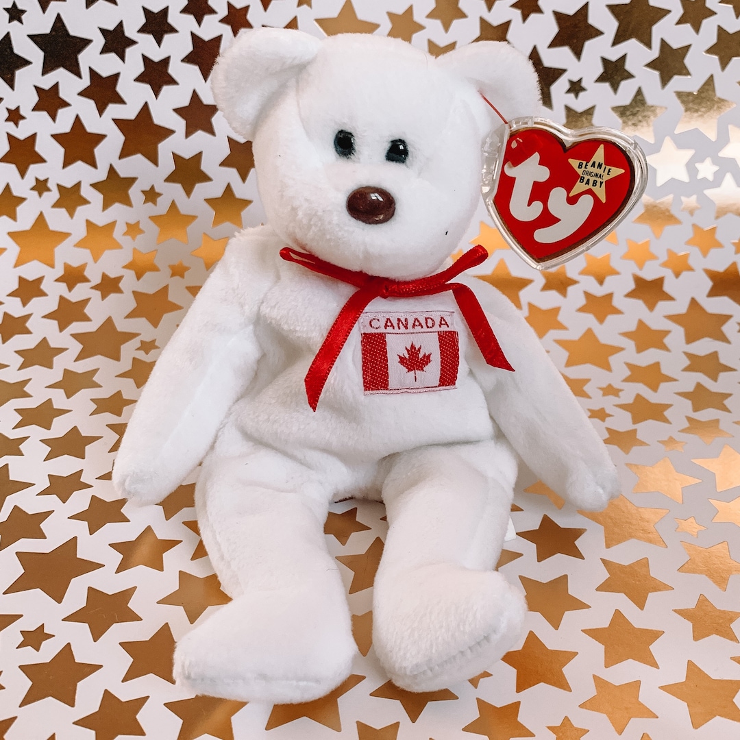 TY Beanie Baby — Maple the Bear (1996), MWMT - Etsy