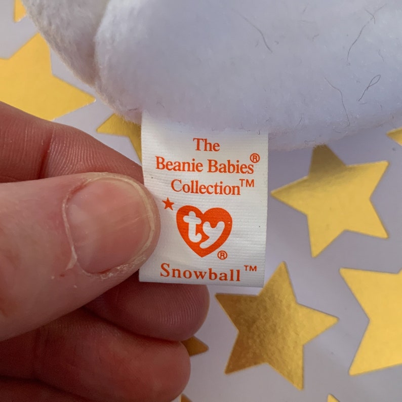 TY Beanie Baby — Snowball the Snowman (1996), MWMT - Etsy