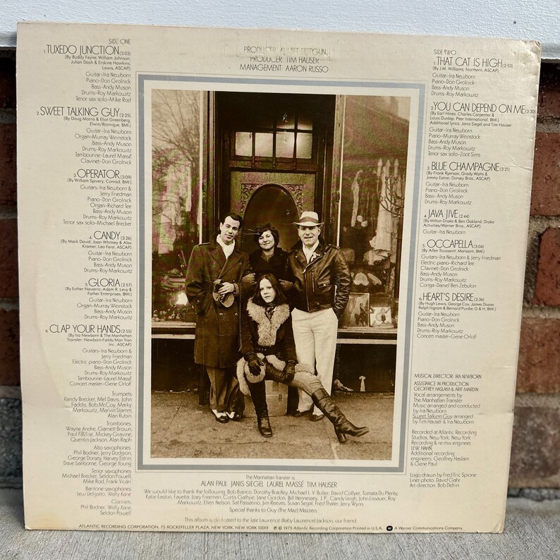 VINTAGE VINYL -- "the Manhattan Transfer," (originally Released 1975 ...