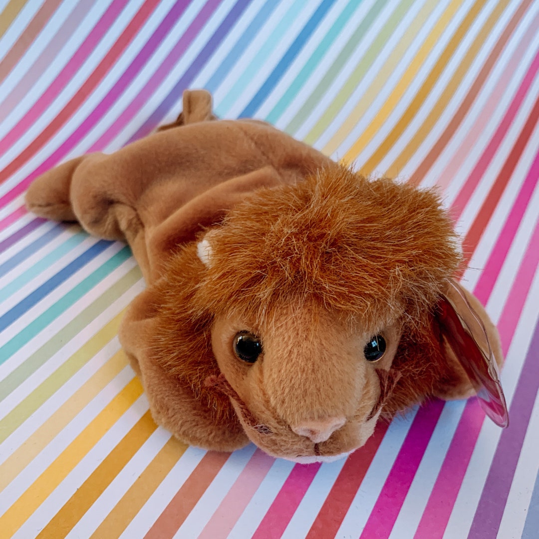 TY Beanie Baby — Roary the Lion (1996), MWMT - Etsy