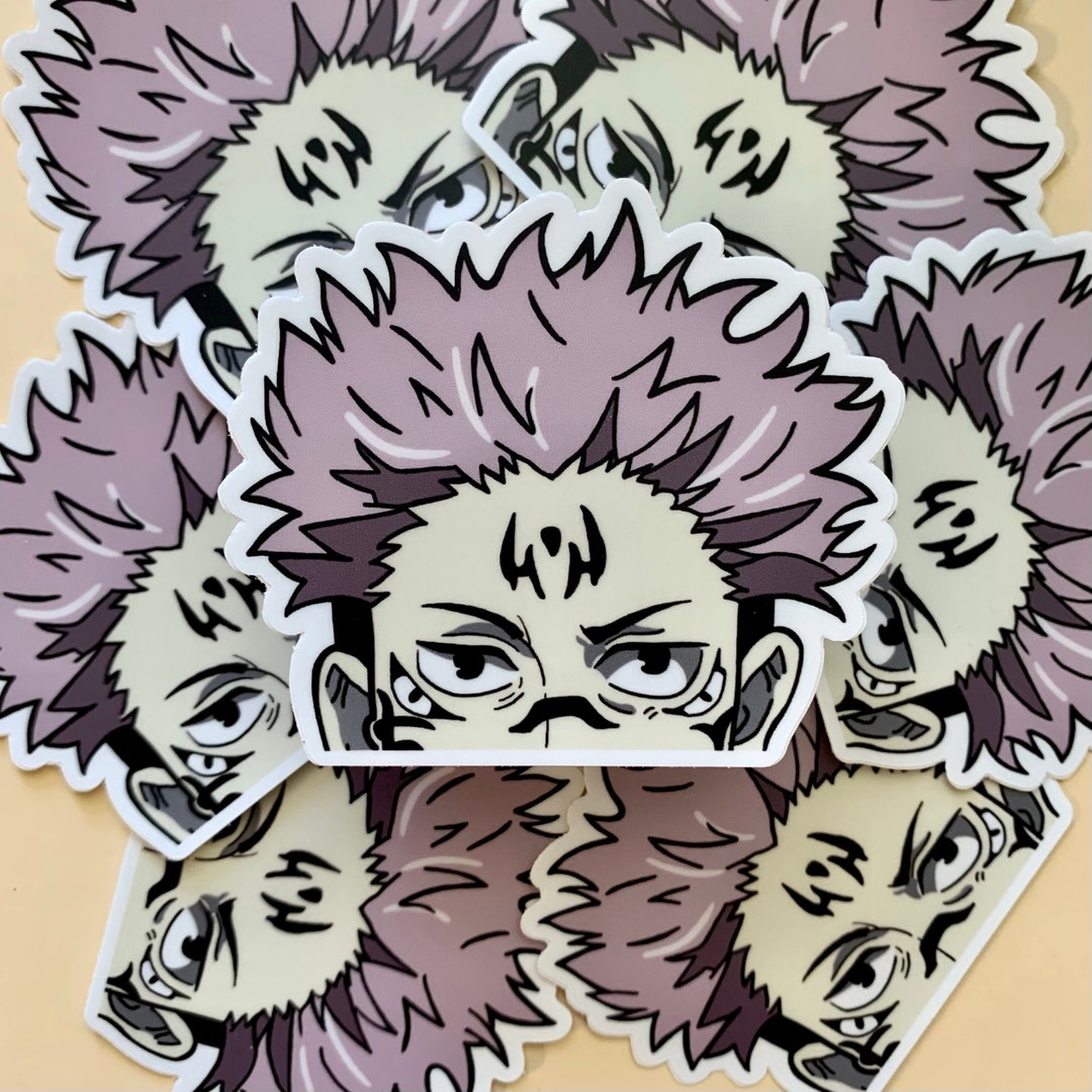 Sukuna Peeker Sticker - Etsy