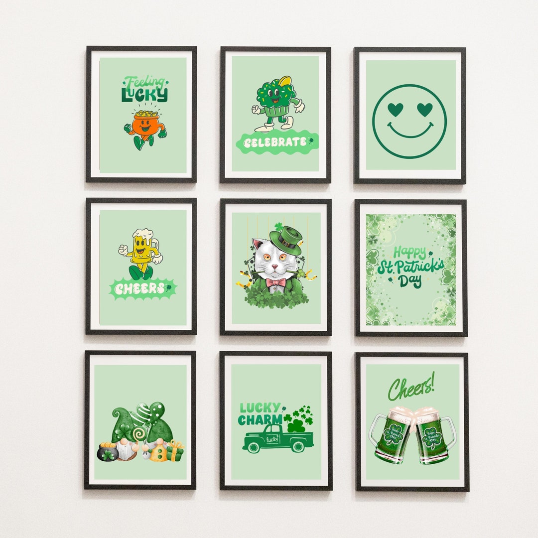 St.patrick's Day Wall Decor, St. Patrick Wall Art, St. Patricks Gallery ...