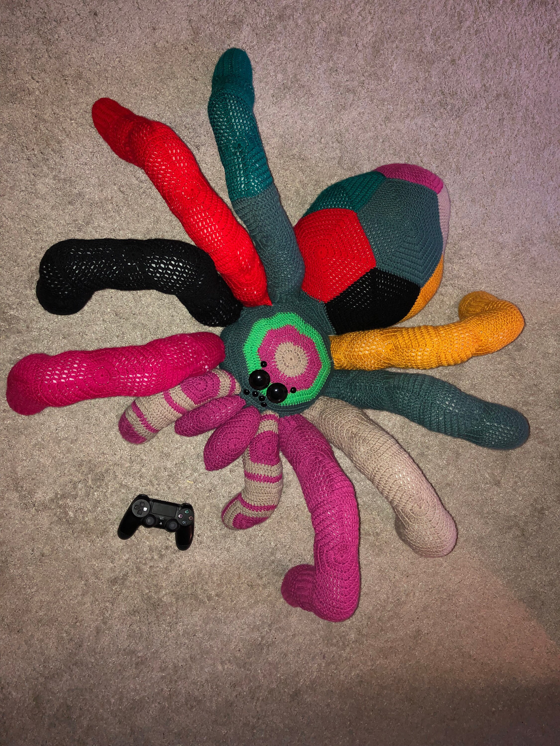 Combo 2 Pattern Crochet African Flower Tarantula Spider PLUS - Etsy