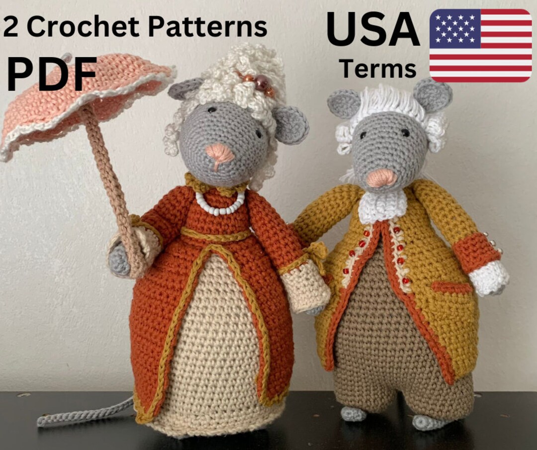 Combi Patterns Crochet Mouse Lord Benedict Plus Lady Penelope Pdf Toy ...