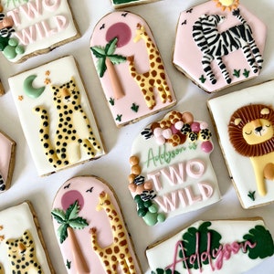 Custom Sugar Cookies: Two Wild Birthday Cookies - Etsy
