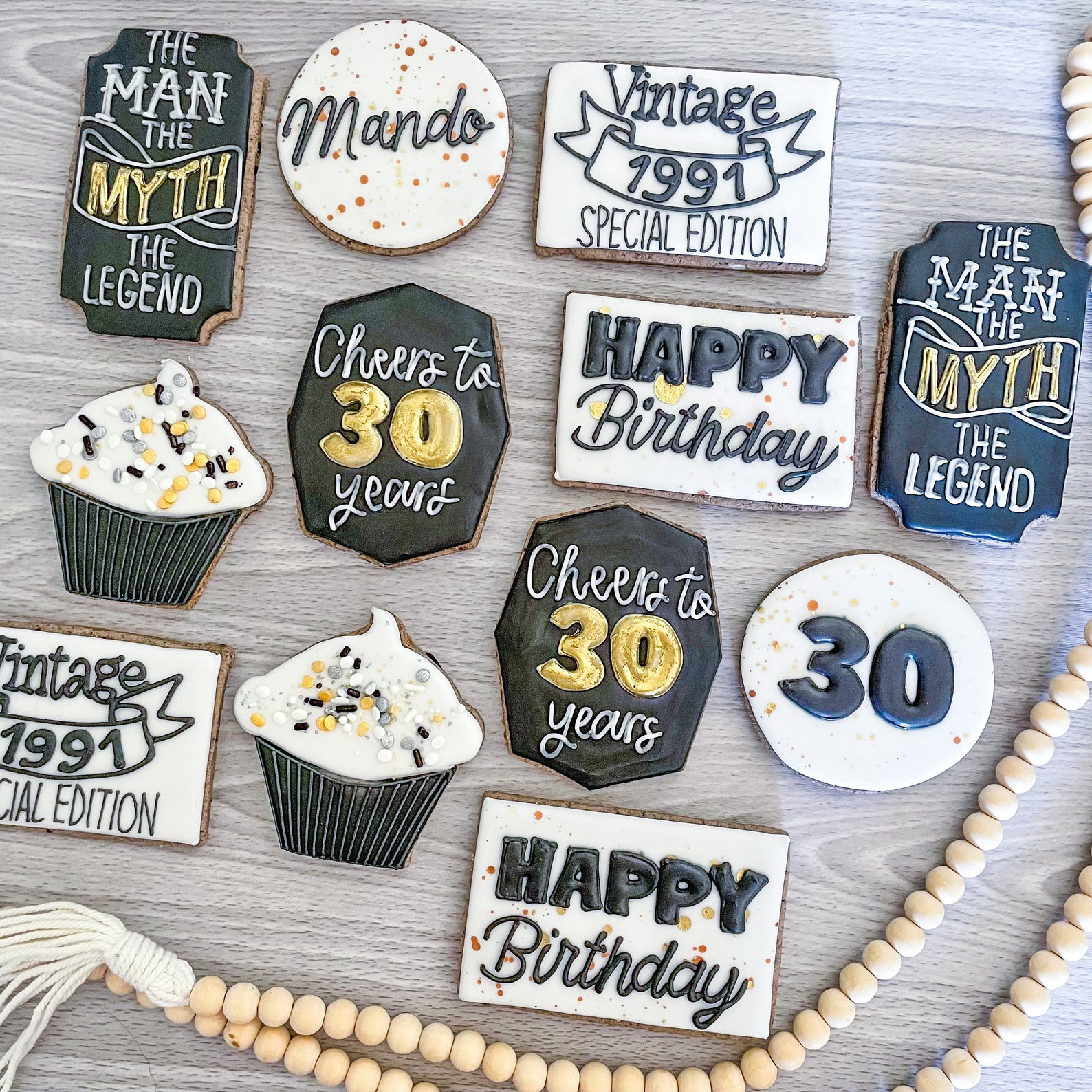The Man, the Myth, the Legend Customized Birthday Cookies - Etsy