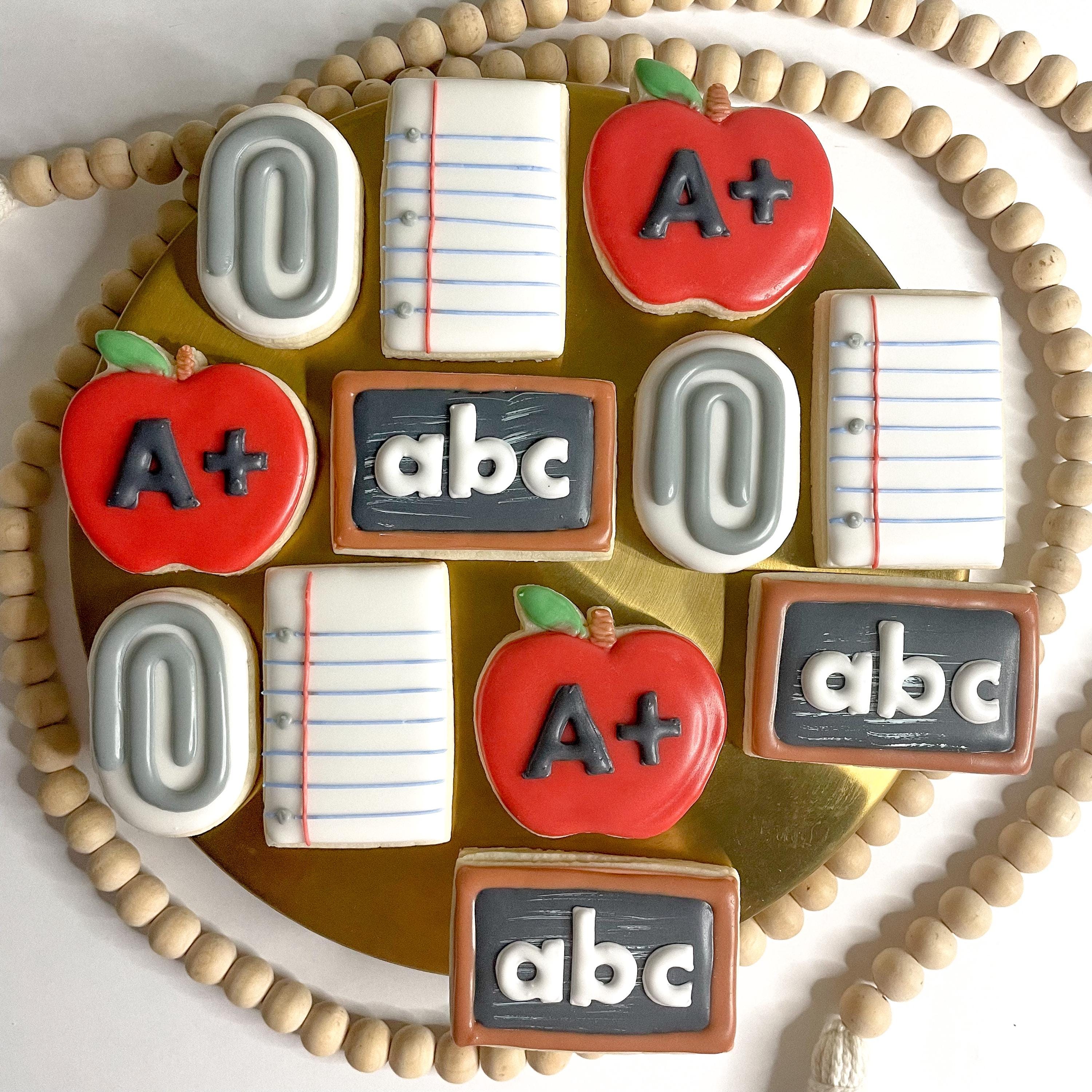 A+ Student Minis: Teacher/school Sugar Cookies - Etsy