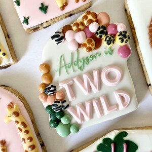 Custom Sugar Cookies: Two Wild Birthday Cookies - Etsy