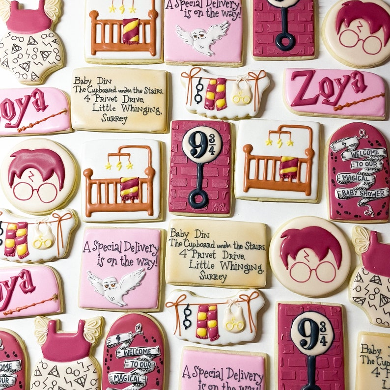 Little Wizard on the Way Baby Cookies: Custom Sugar Cookies - Etsy