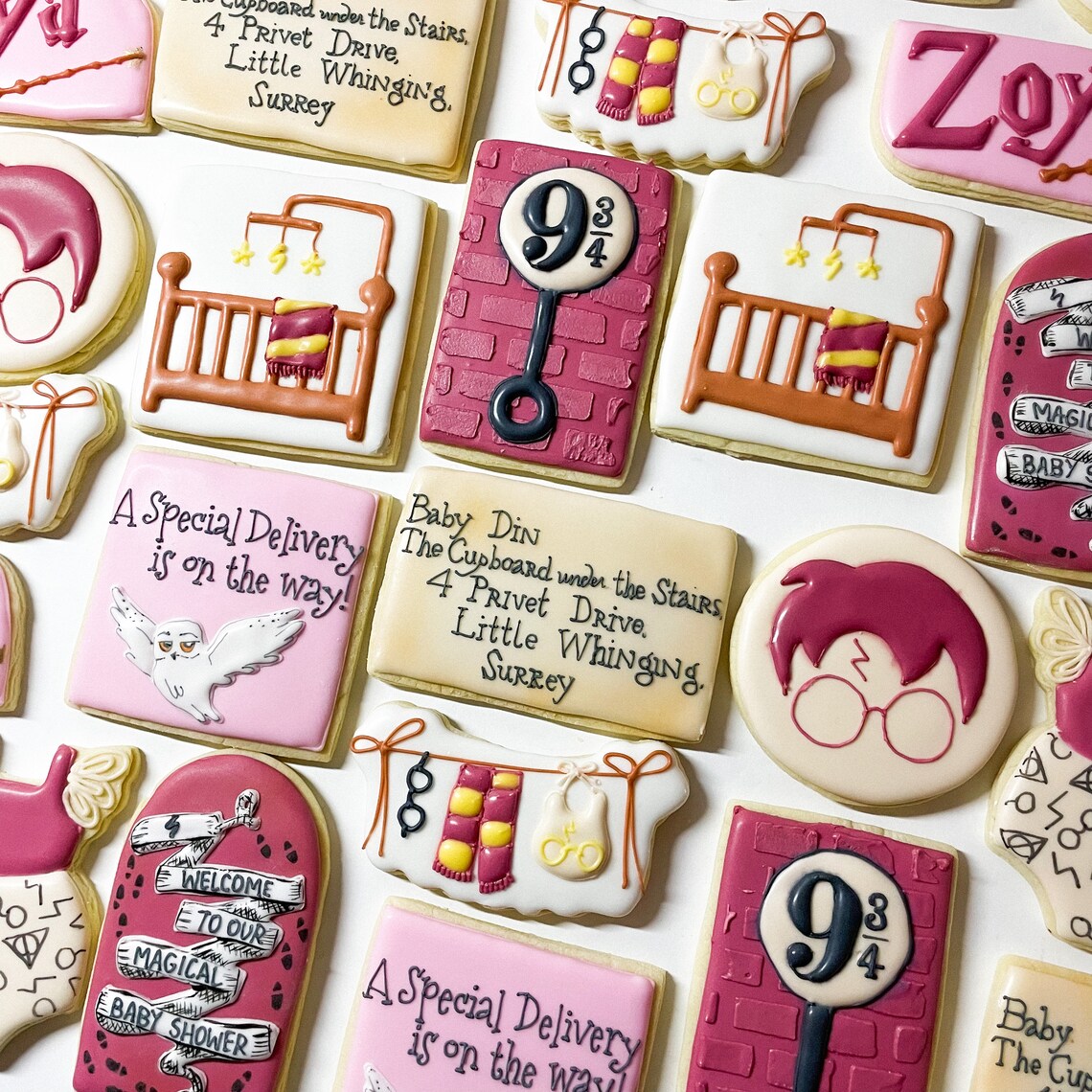 Little Wizard on the Way Baby Cookies: Custom Sugar Cookies - Etsy