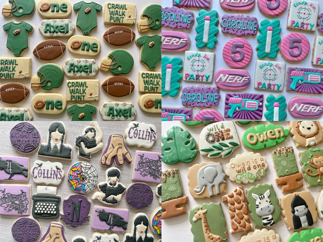 Custom Birthday Sugar Cookies - Etsy