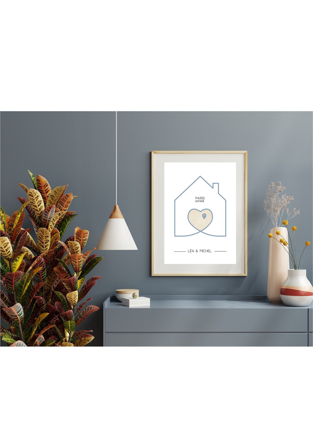 Personalized Couple Poster With Meeting Place, Personalized Couple ...