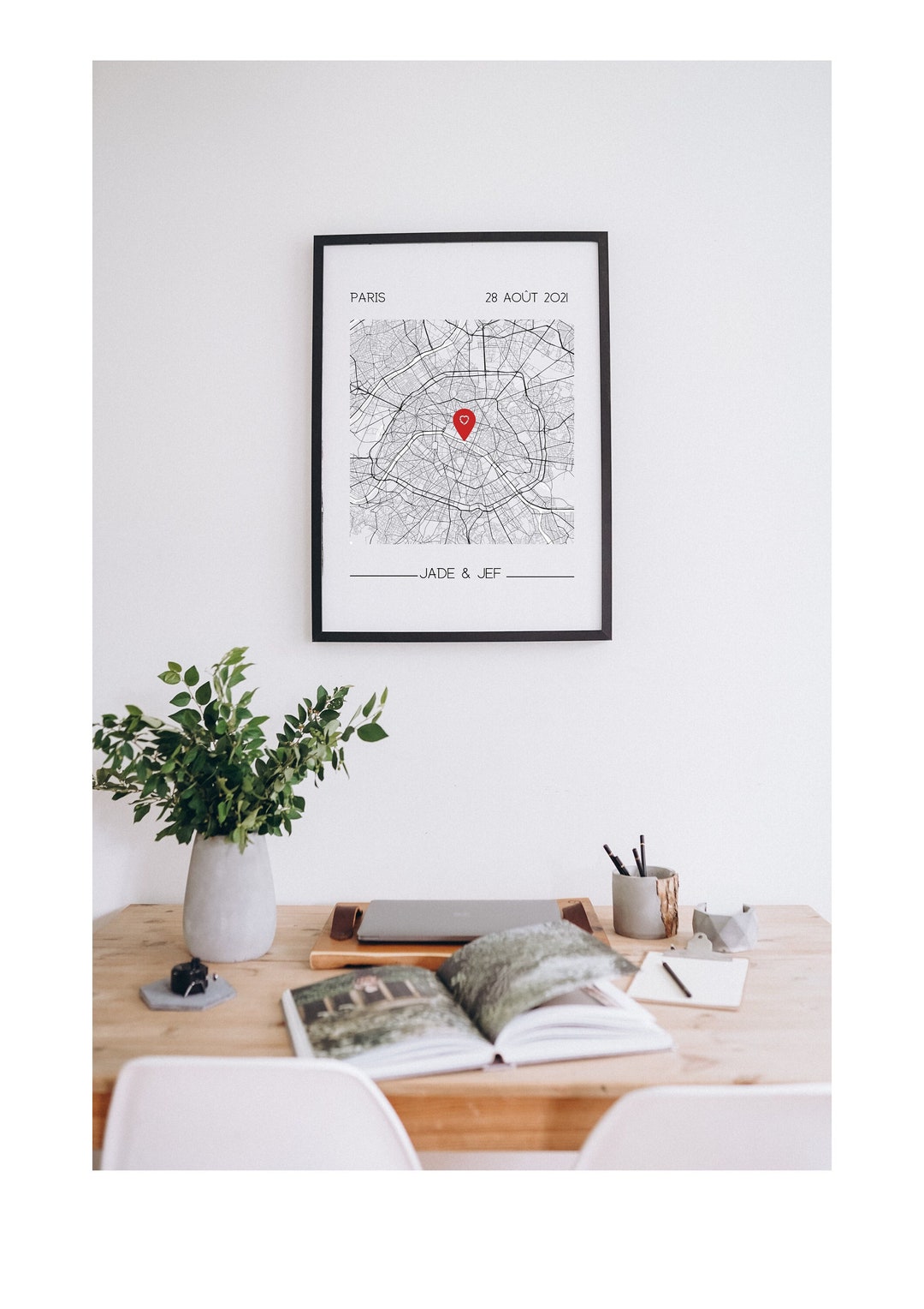 Personalized Couple Poster With Meeting Place Personalized - Etsy