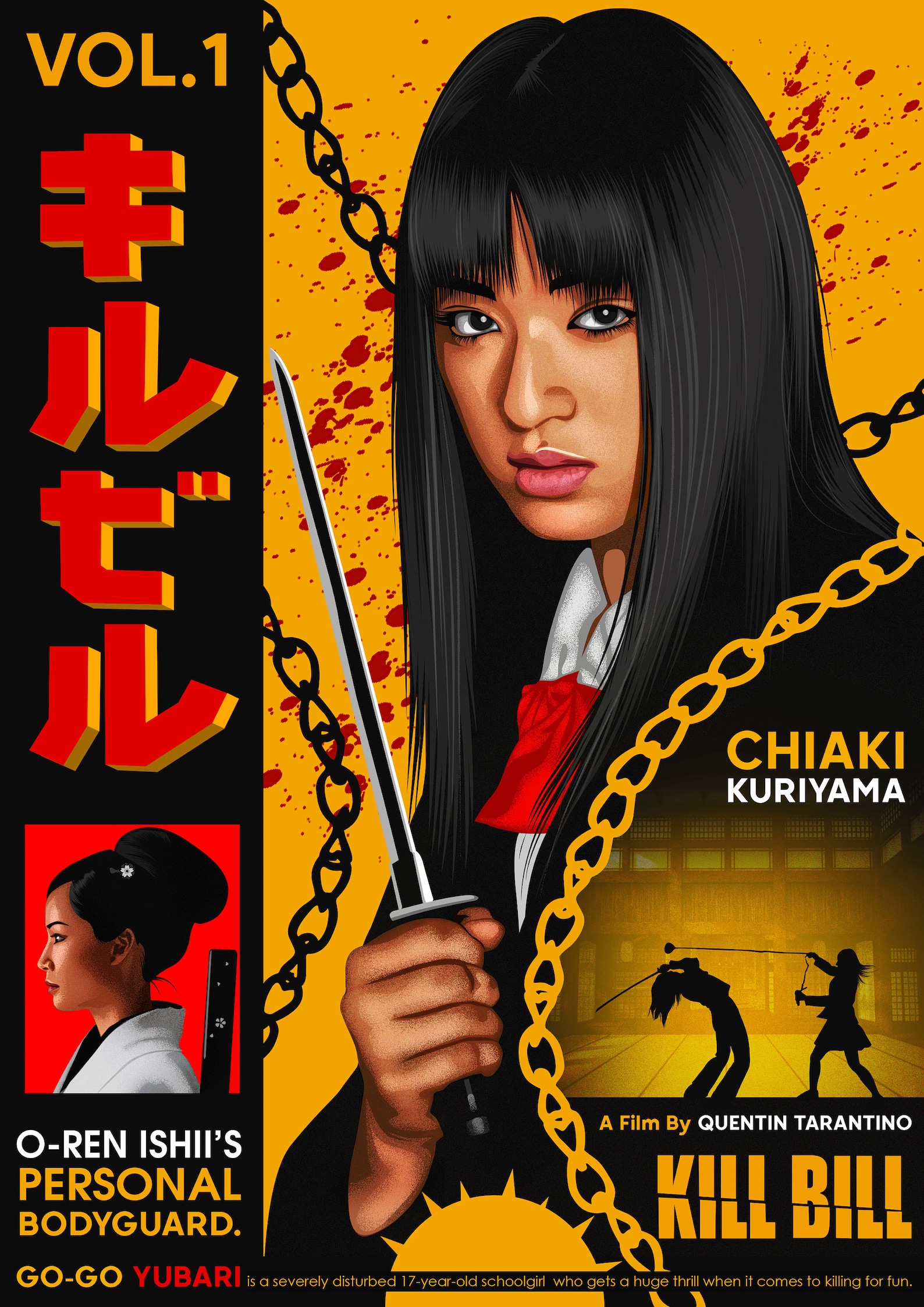 Kill Bill Vol. 1 Poster (fan-made) - Etsy