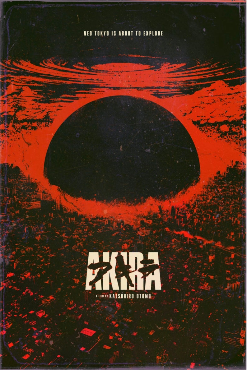 AKIRA - 1988 Movie Poster (fan-made) - Etsy