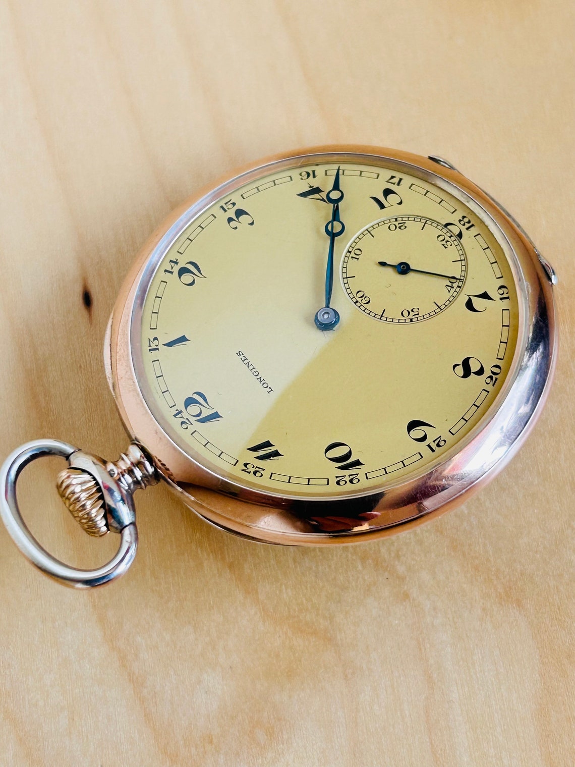 2A433 Longines Silver Pocket Watch - Etsy