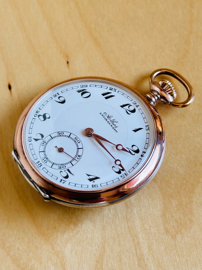 2A366 Vintage Athos Silver Pocket Watch - Etsy