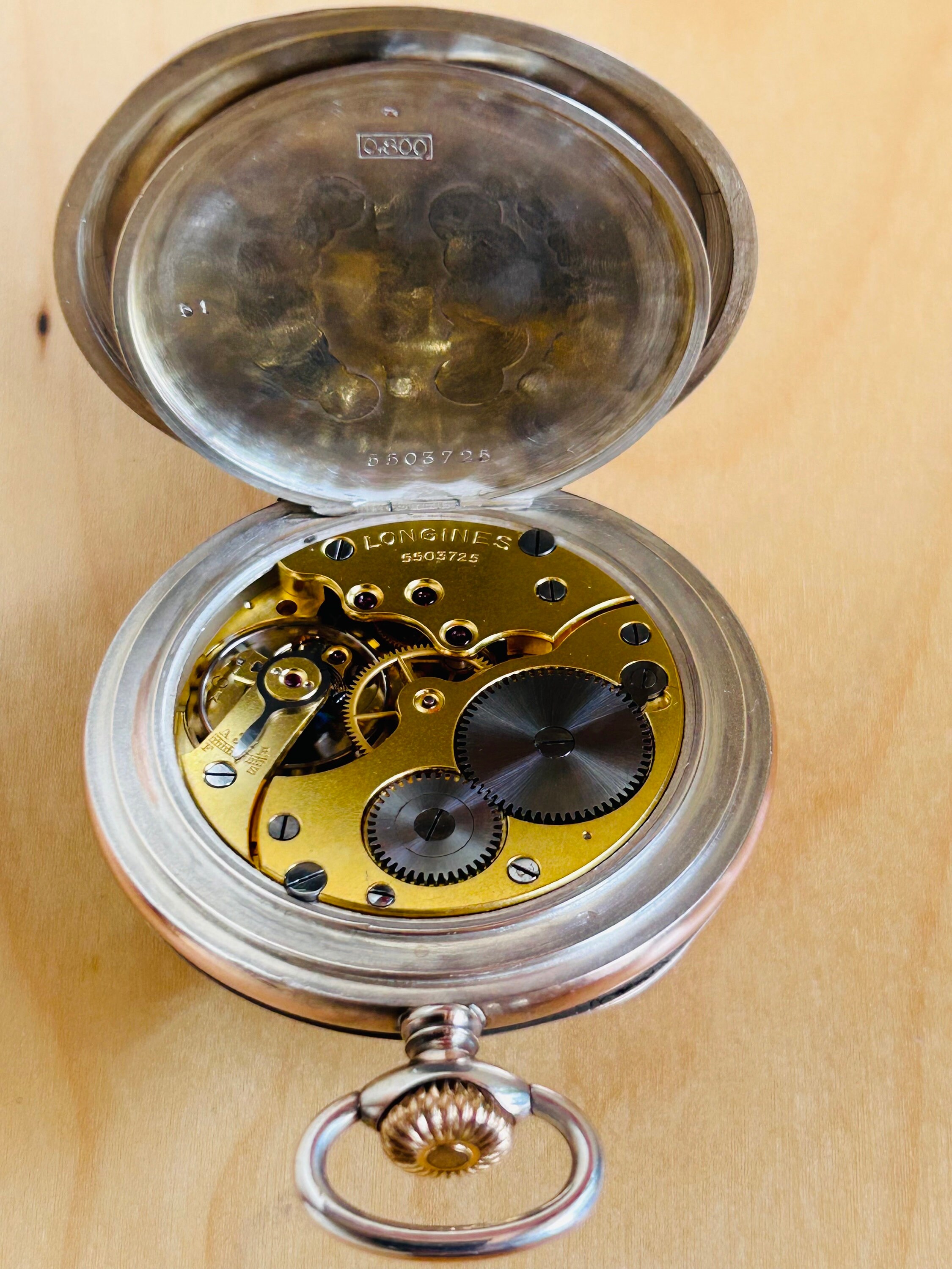 2A433 Longines Silver Pocket Watch - Etsy