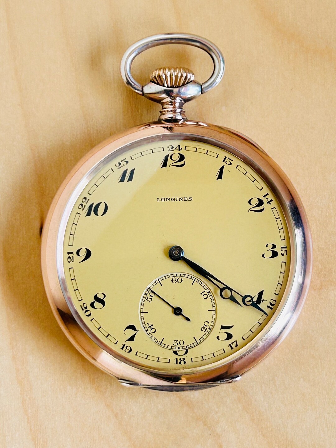 2A433 Longines Silver Pocket Watch - Etsy