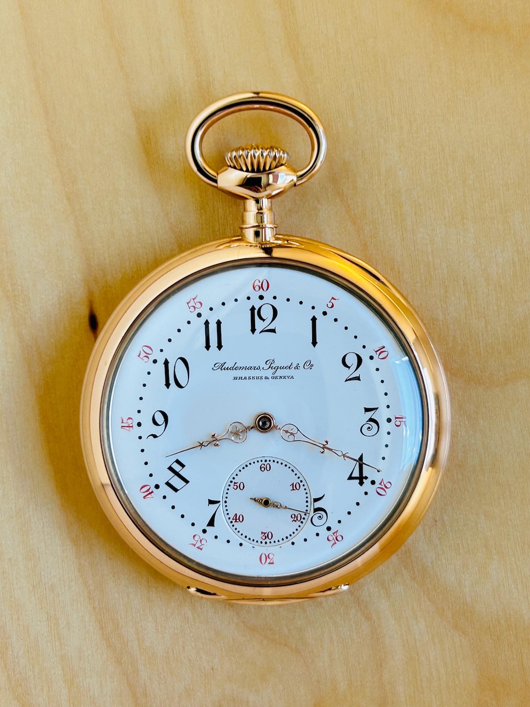 2A490 Rare Antique AUDEMARS PIGUET, 18k Solid Pocket Watch. - Etsy
