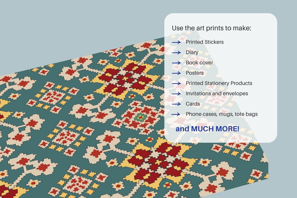 TRADITIONAL INDIAN Textile Pattern Art Prints, Patola Pattern Art From ...