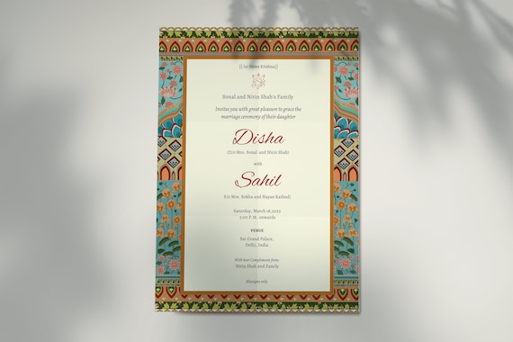 Indian Traditional Card Designs