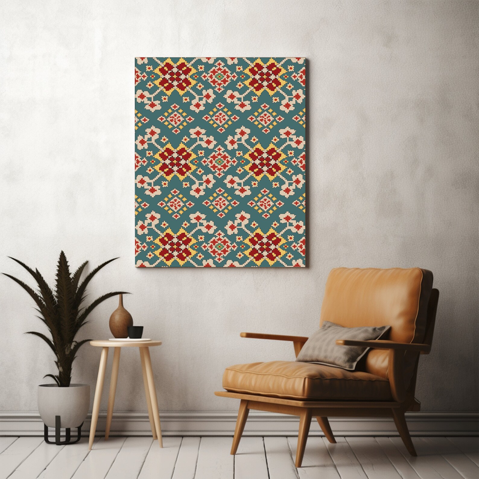 TRADITIONAL INDIAN Textile Pattern Art Prints, Patola Pattern Art From ...