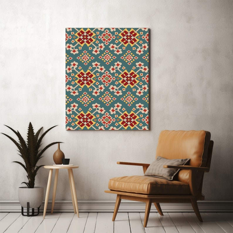 TRADITIONAL INDIAN Textile Pattern Art Prints, Patola Pattern Art From ...