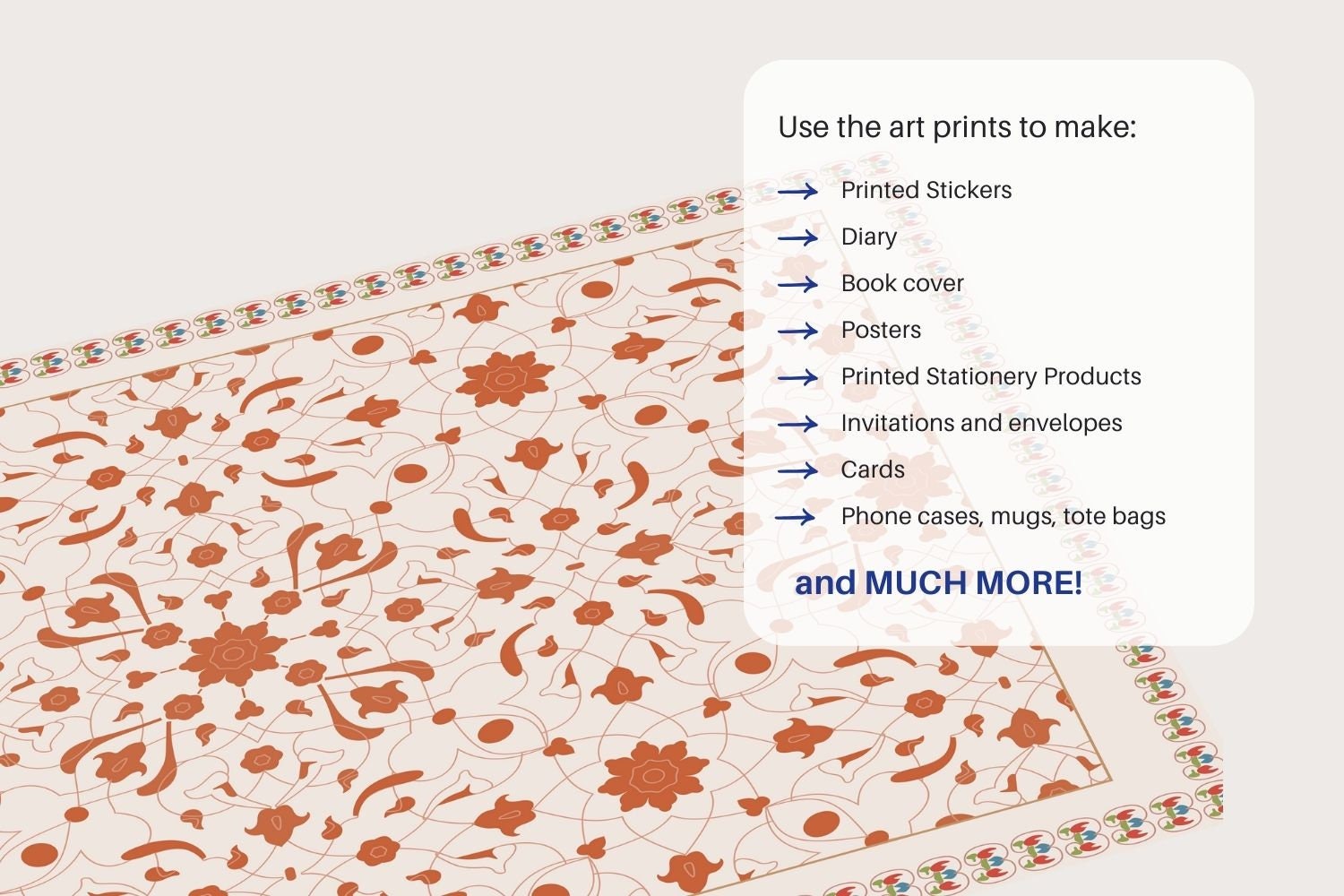 TRADITIONAL INDIAN ART and Islamic Art Inspired Pattern Wall Prints for ...