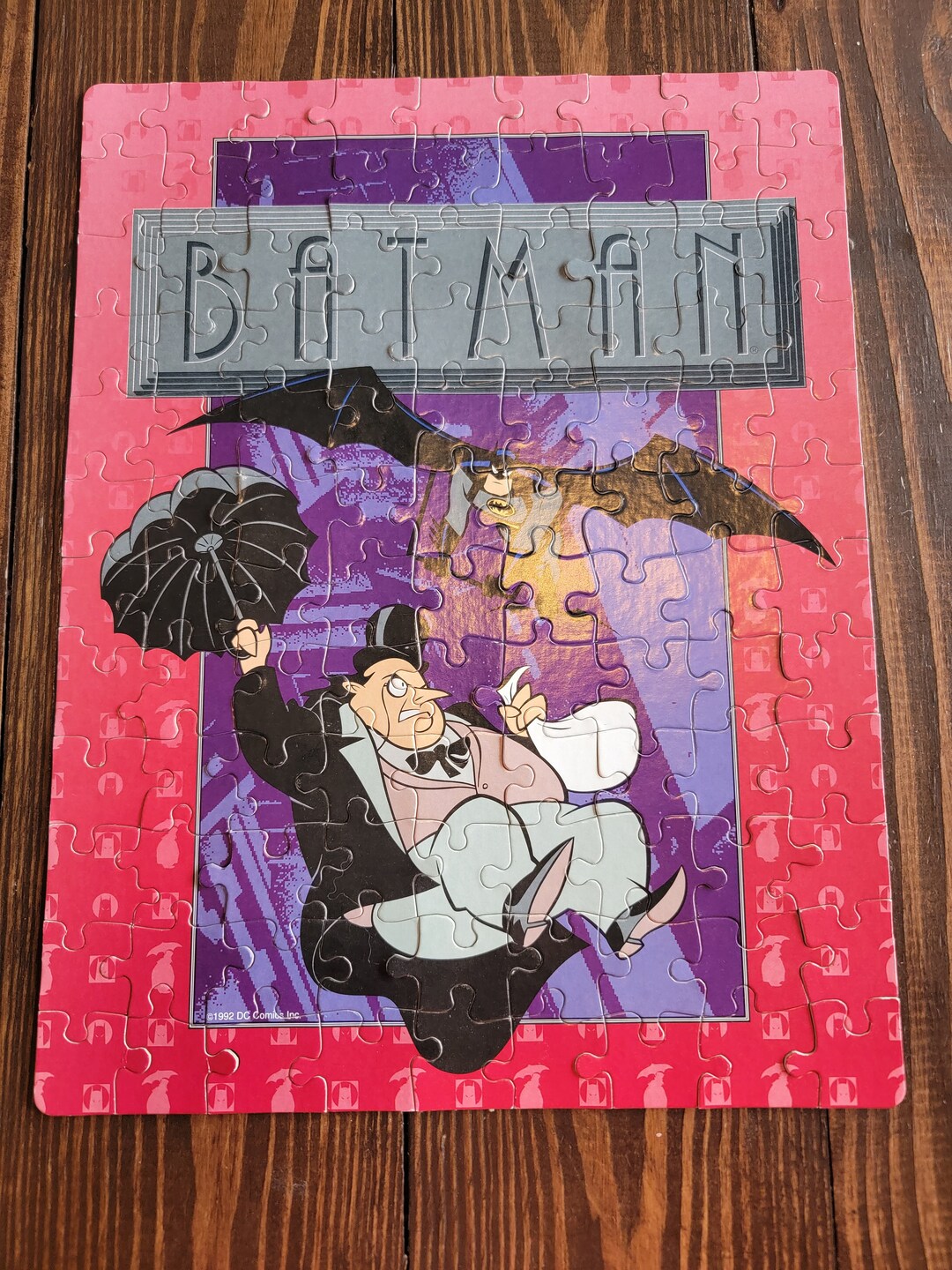Golden Batman the Animated Series Jigsaw Puzzles Vintage 1993 - Etsy