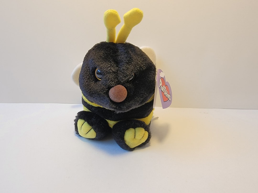 Vintage Puffkins Swibco Buzz Bumble Bee Bean Bag Plush 1990s Style 6701 ...