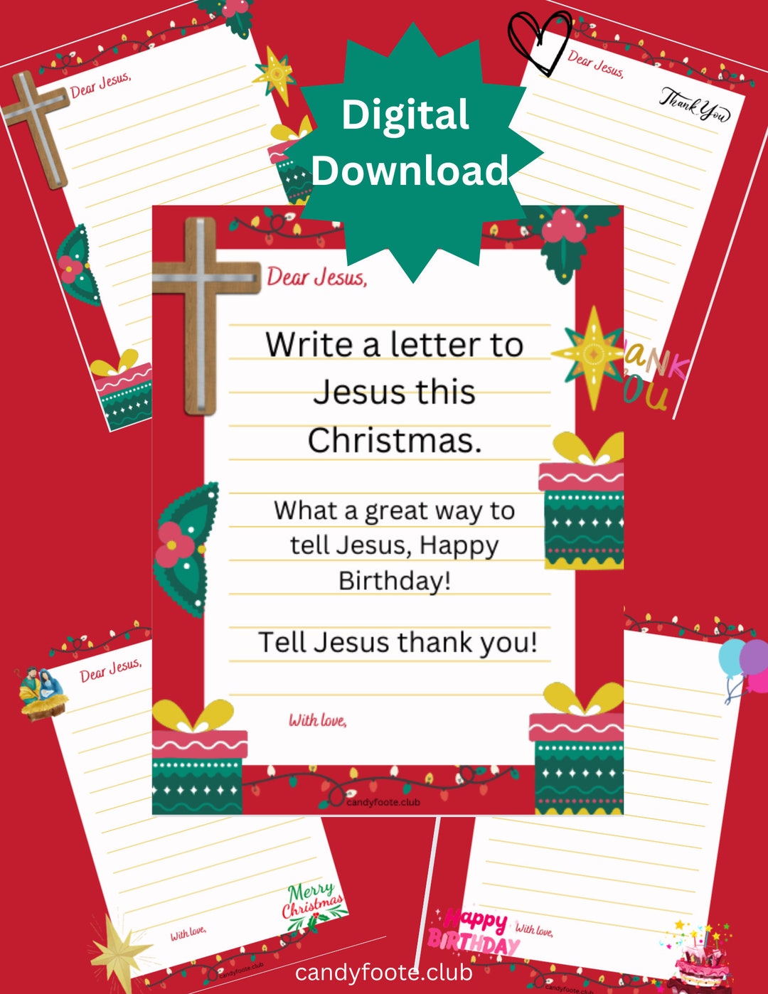 Write a Letter to Jesus for Kids This Christmas Season - Etsy