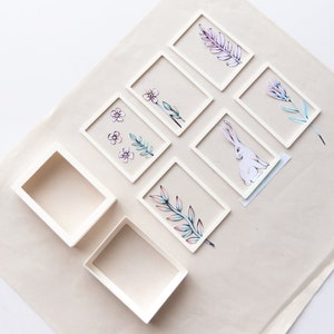 Shadowbox Frame Set - Matchbox Size - Frame and Spacers for a DIY ...