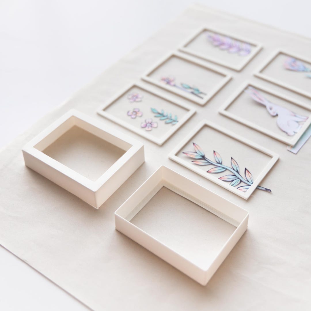 Shadowbox Frame Set - Matchbox Size - Frame and Spacers for a DIY ...