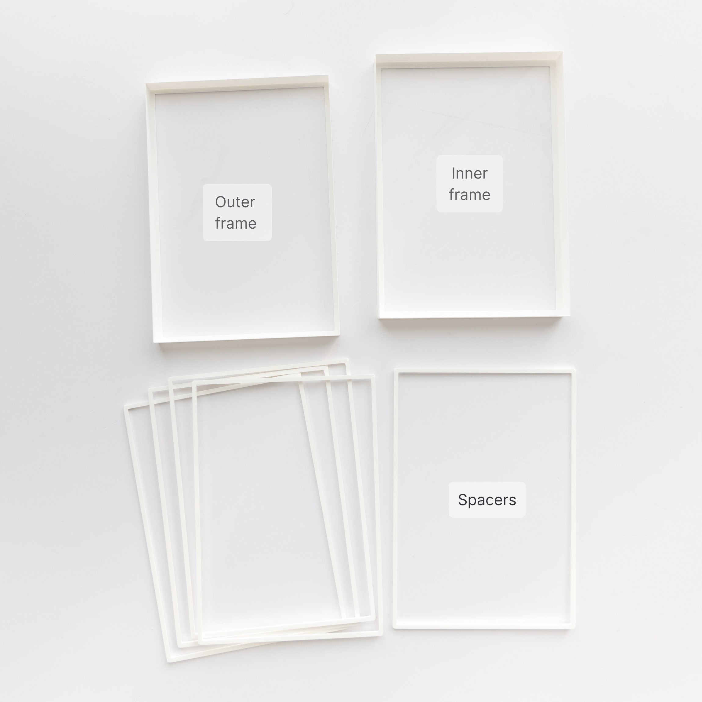 A5 Diorama Frame Kit Shadowbox and Spacers for a DIY A5-sized Paper ...