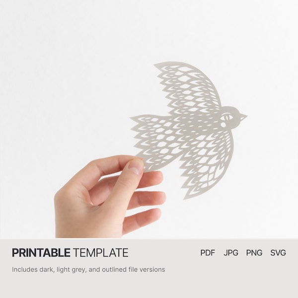 Bird Papercut - Etsy