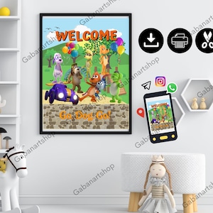 Printable Go Dog Go Welcome Sign, Go Dog Go Cake Topper, Go Dog Go ...